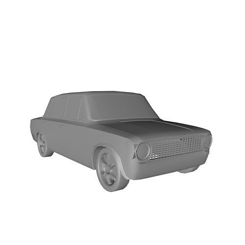 Lada Car 60s 3D model | CGTrader