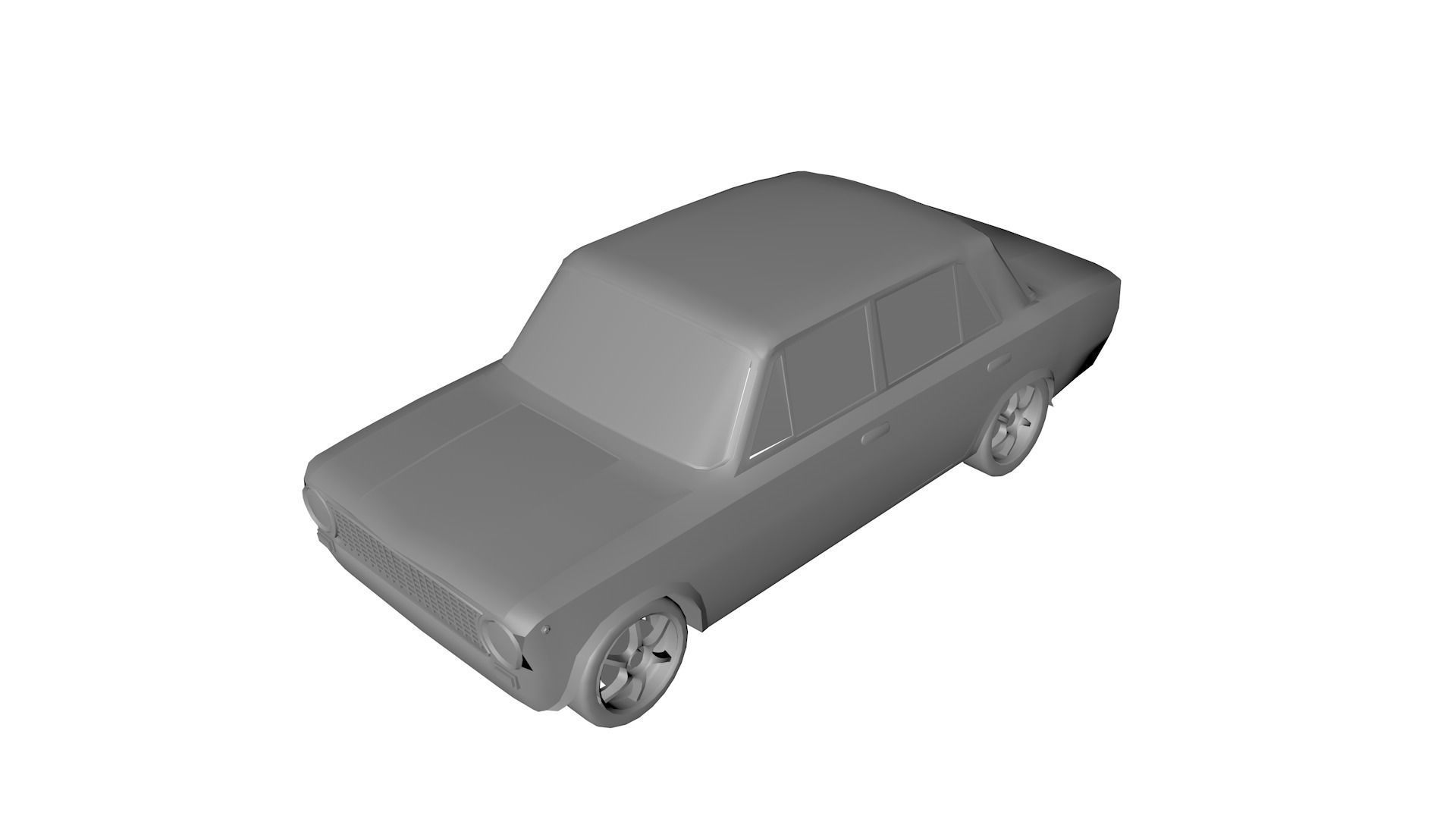Lada Car 60s 3D model | CGTrader