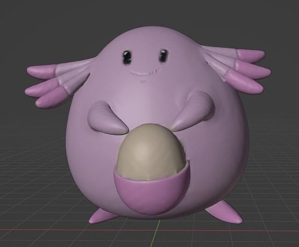 Chansey 3D model 3D printable | CGTrader