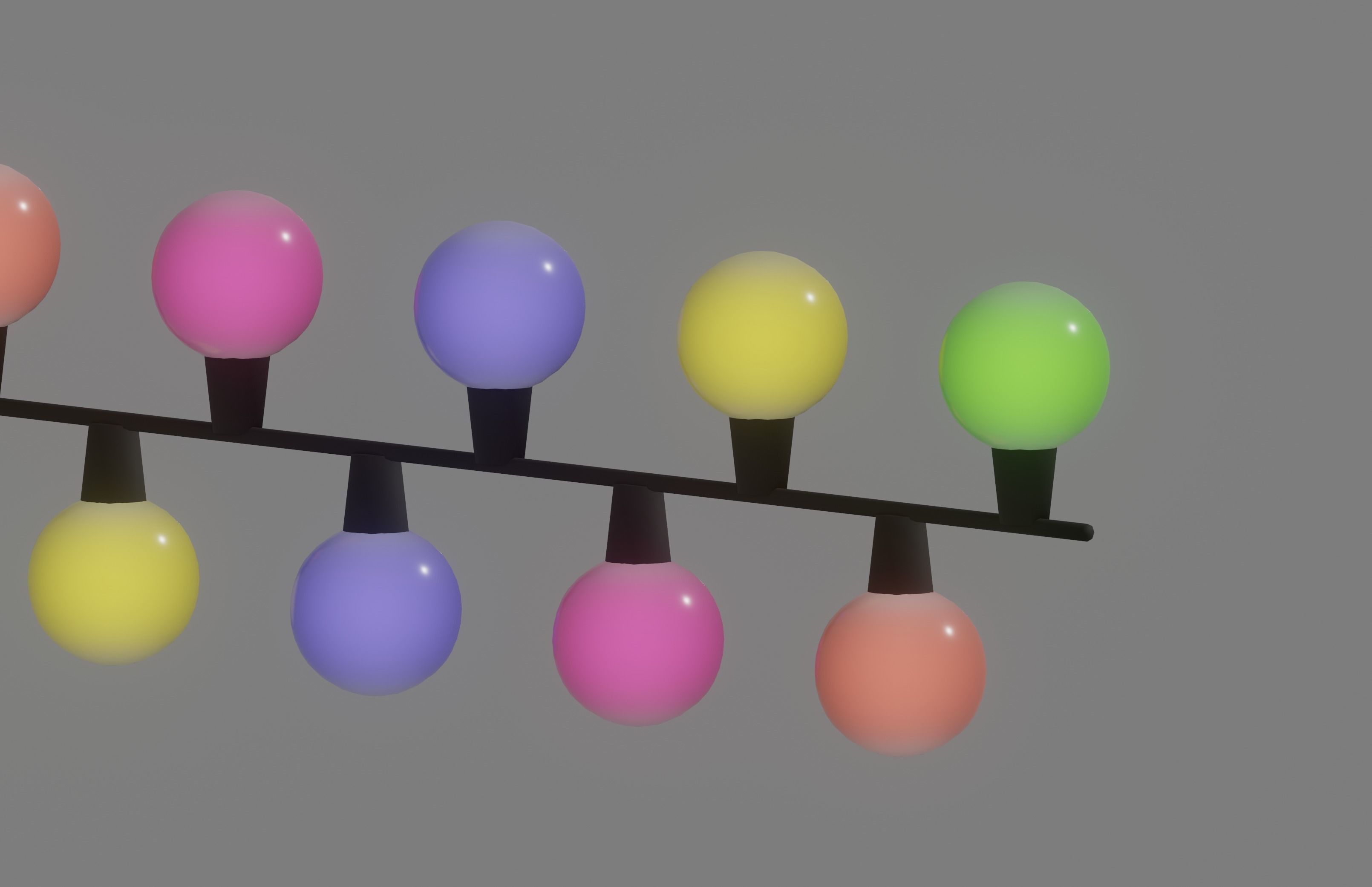 Christmas Lights 3D model | CGTrader