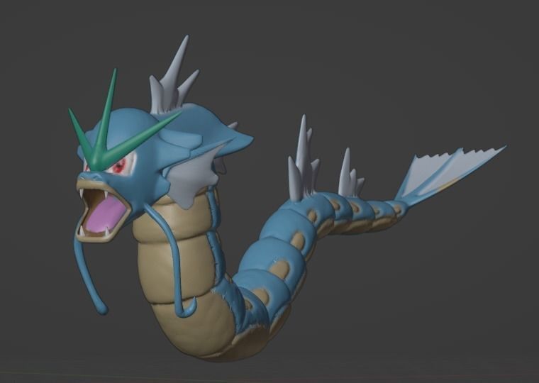 Gyarados 3D model 3D printable | CGTrader