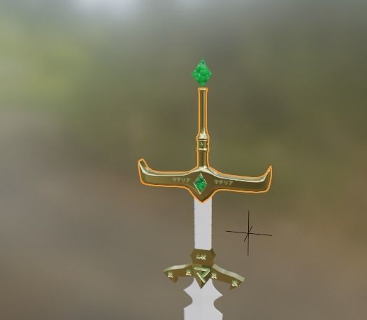 3D model Sword Emerald VR / AR / low-poly | CGTrader