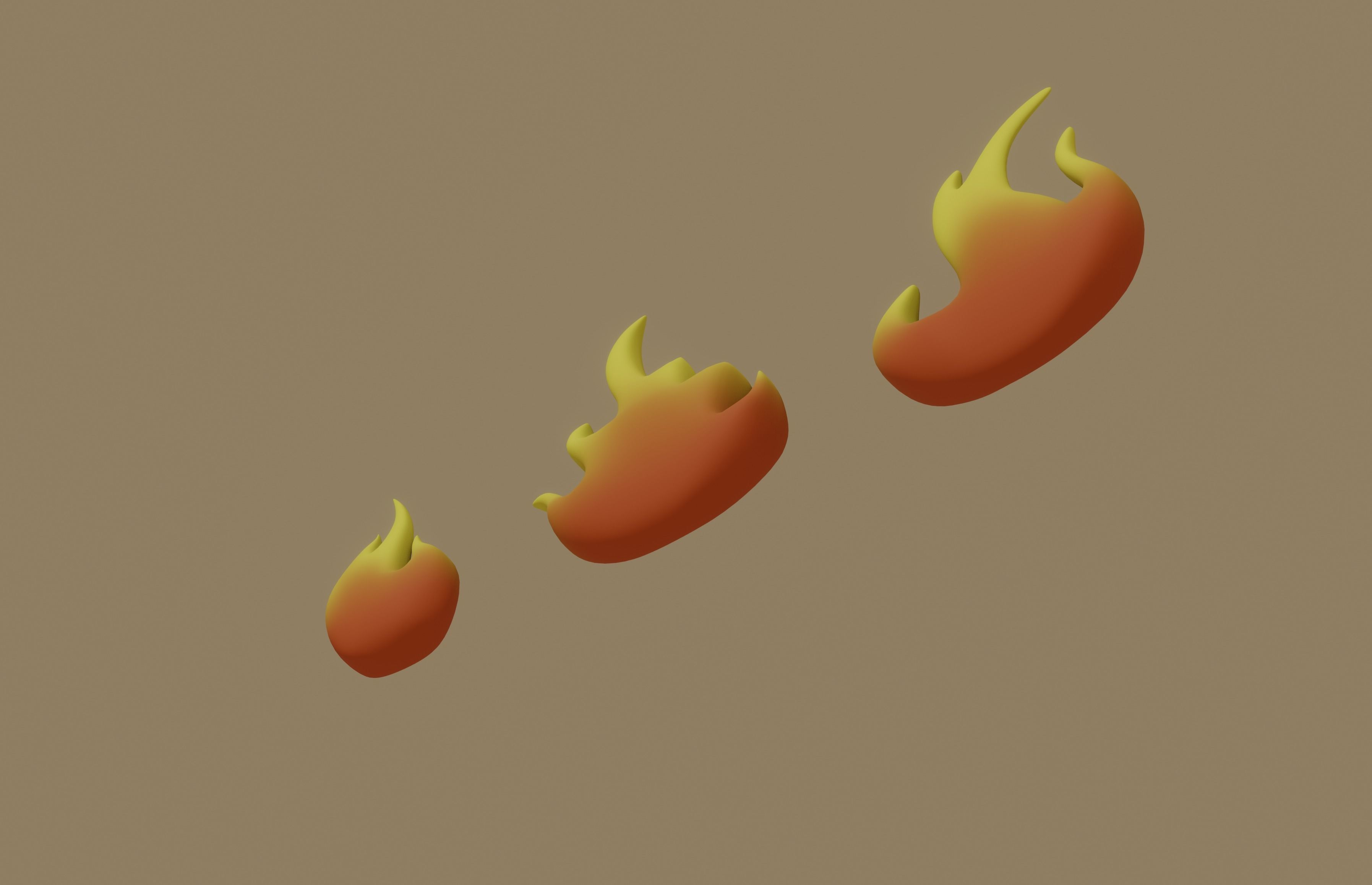 3D model Flame fire VR / AR / low-poly | CGTrader