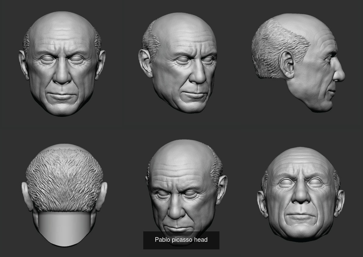 Artist heads Pack 3D Model Collection | CGTrader