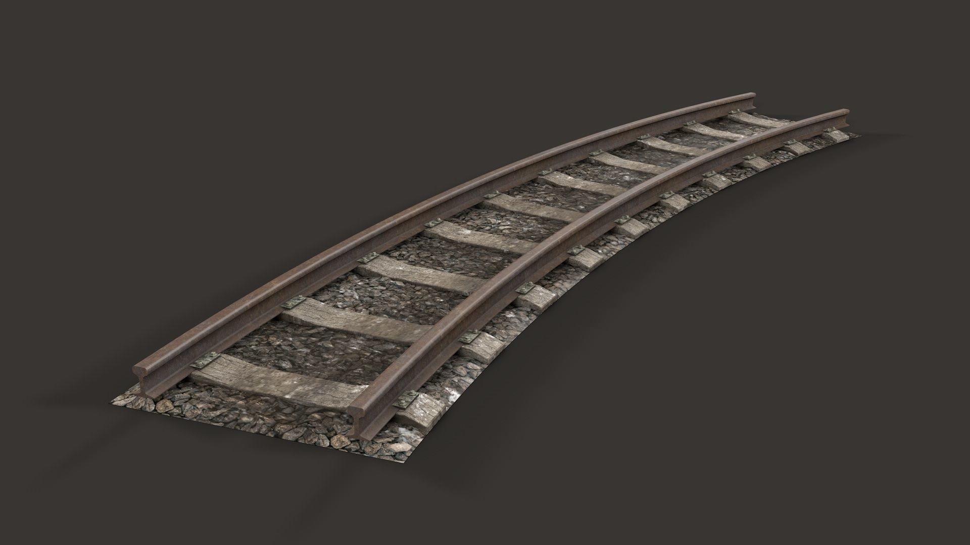Modular Railway Track Advanced Collection 3D model | CGTrader