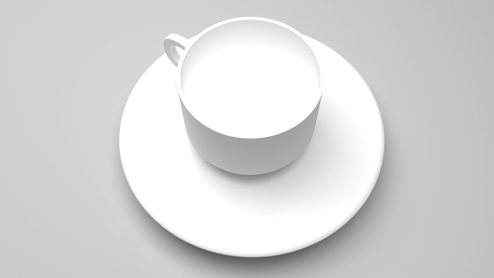 Tea Cup With Coaster 3D model | CGTrader