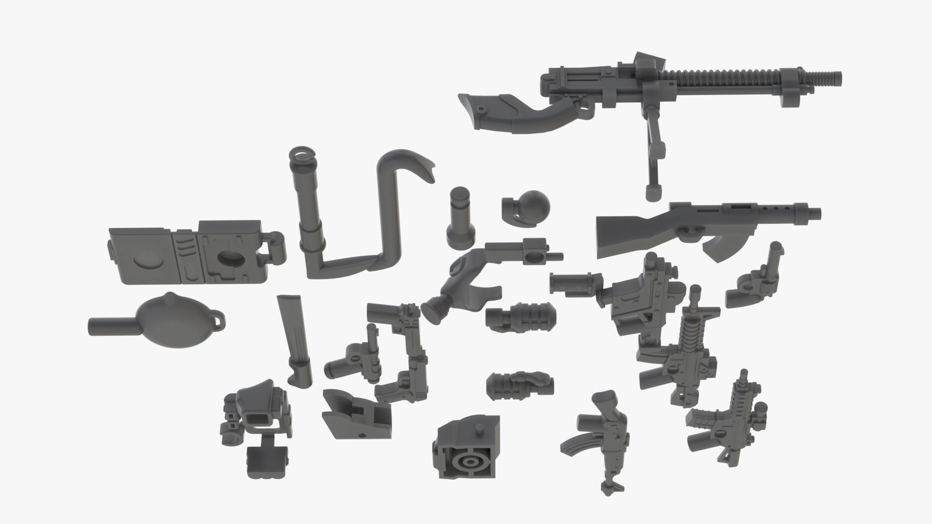 3D model Lego Realsize 3D Scan Weapons Collection VR / AR / low-poly ...