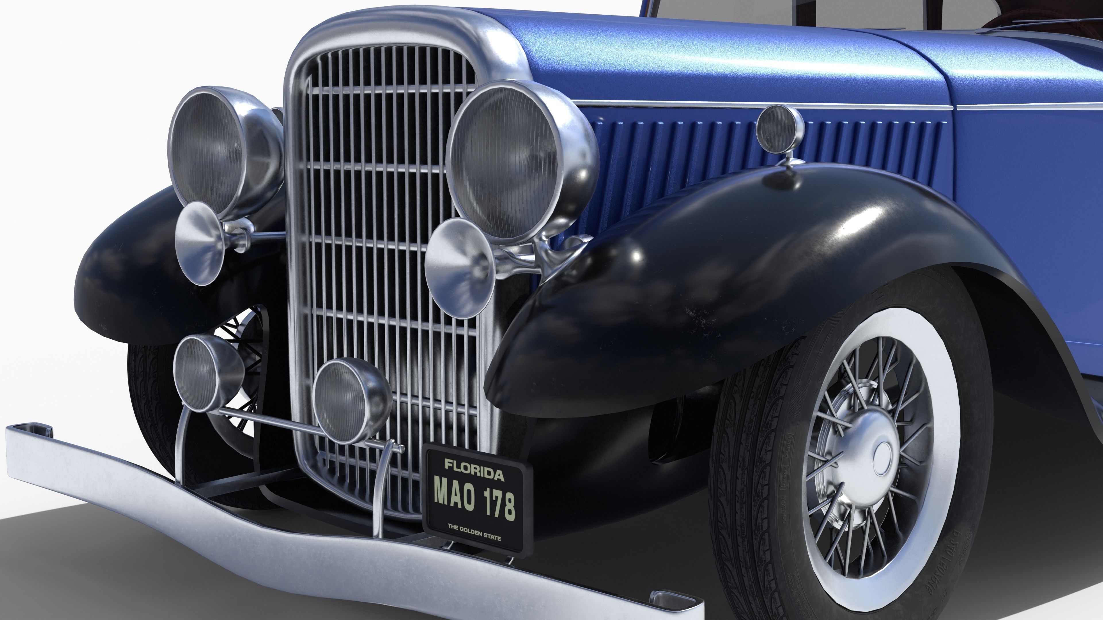 Falconer ford t coupe free 3D model rigged | CGTrader