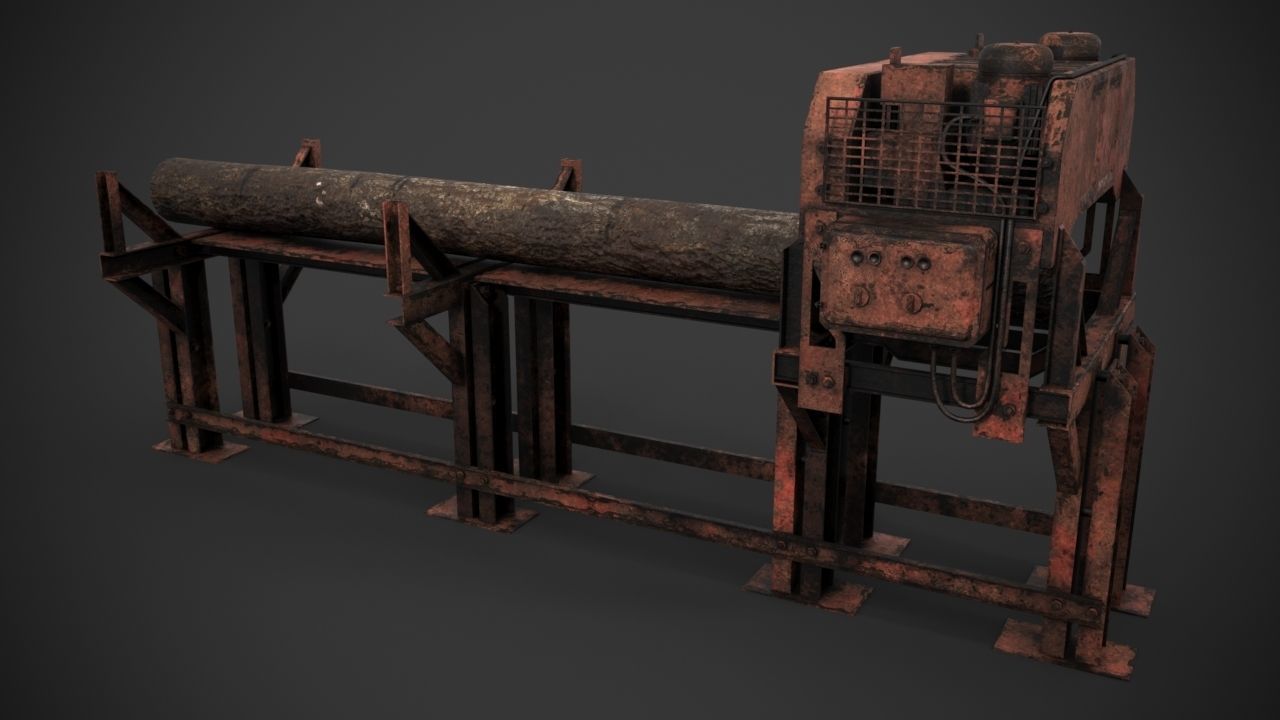 3D model Industrial sawmill VR / AR / low-poly | CGTrader