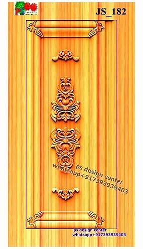 wood door design 3D model 3D printable | CGTrader