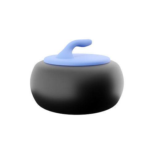 3d Curling Stone icon 3D model | CGTrader
