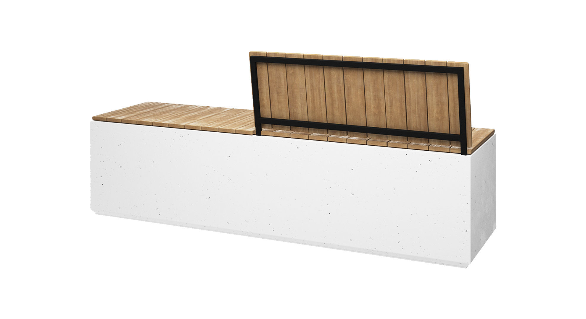 Concrete bench - BOX WB 3D model | CGTrader