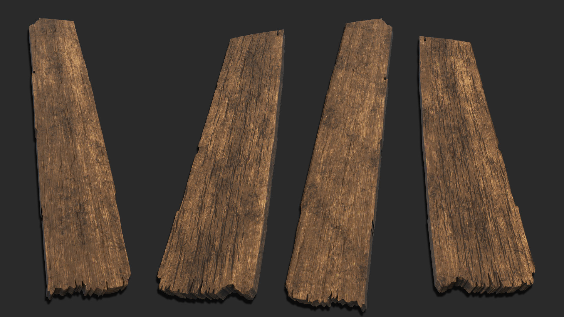 3D model Wooden Plank Pack 21in1 VR / AR / low-poly | CGTrader