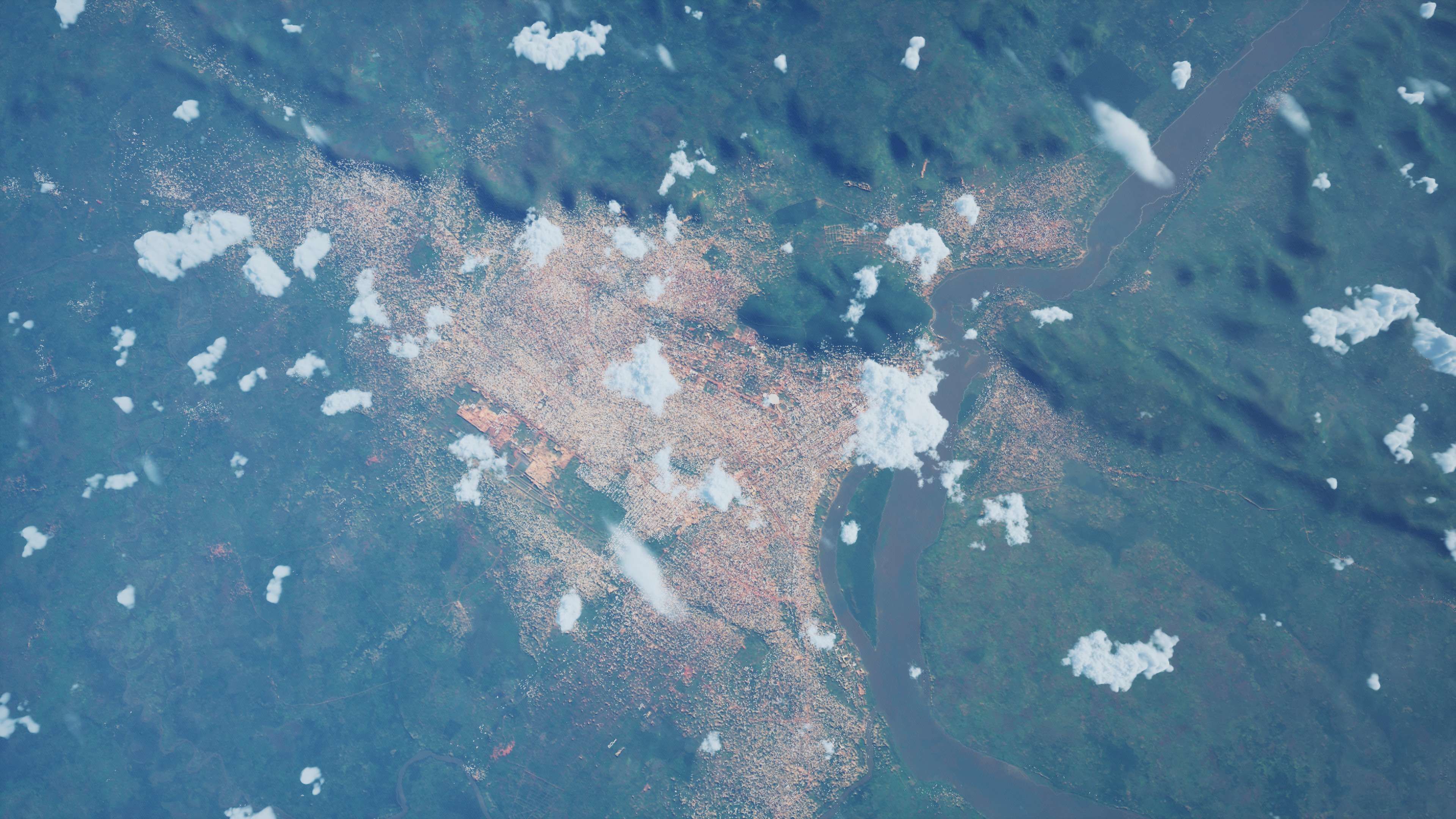 Bangui Central African Republic City Landscape 3D Model 3D model | CGTrader