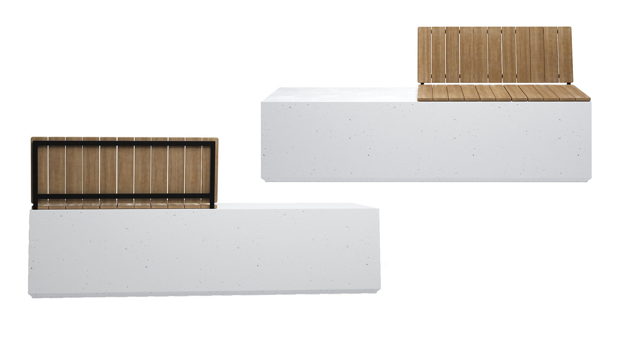 Concrete bench - BOX WBH 3D model | CGTrader