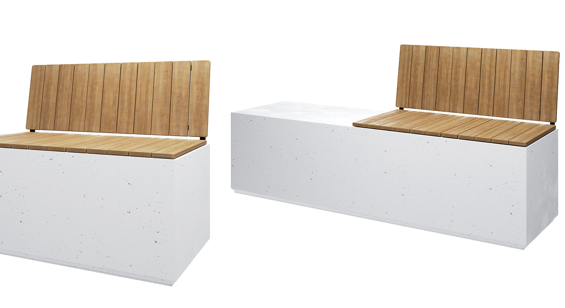 Concrete bench - BOX WBH 3D model | CGTrader