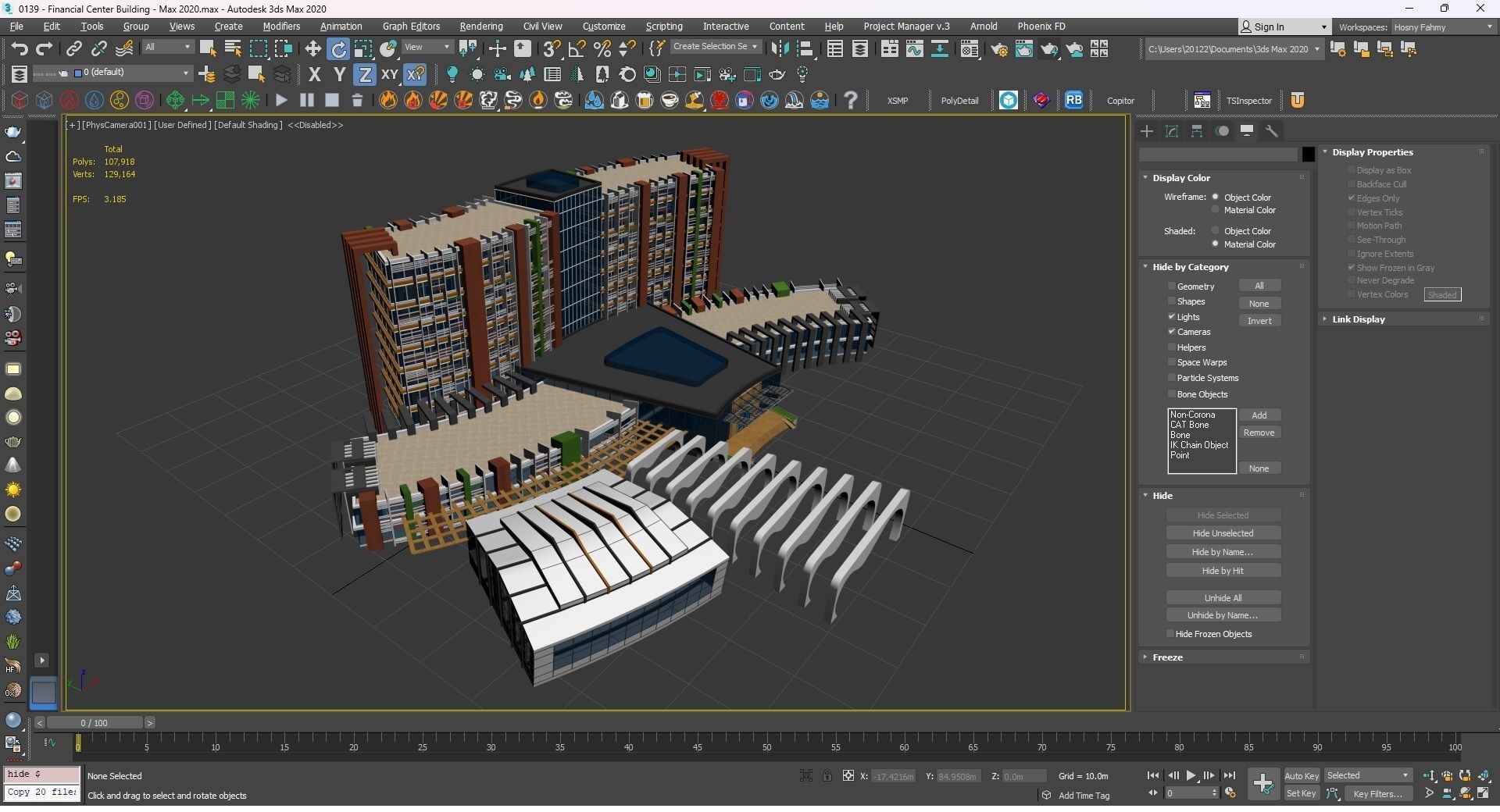 0139 - Financial Center Building 3D model | CGTrader