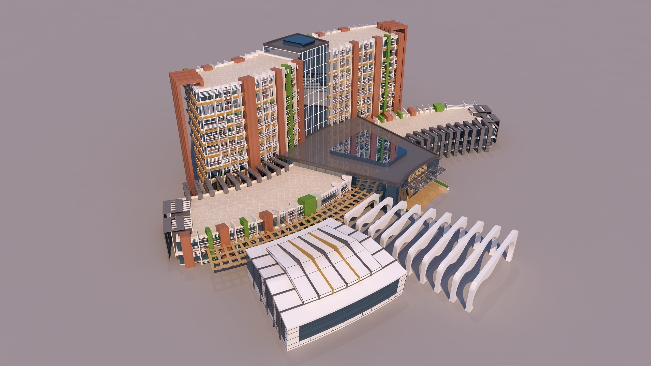 0139 - Financial Center Building 3D model | CGTrader