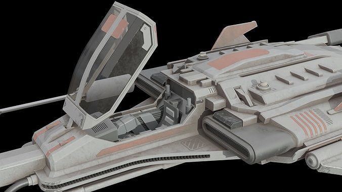 Jet Trident War Spaceship 3D model | CGTrader