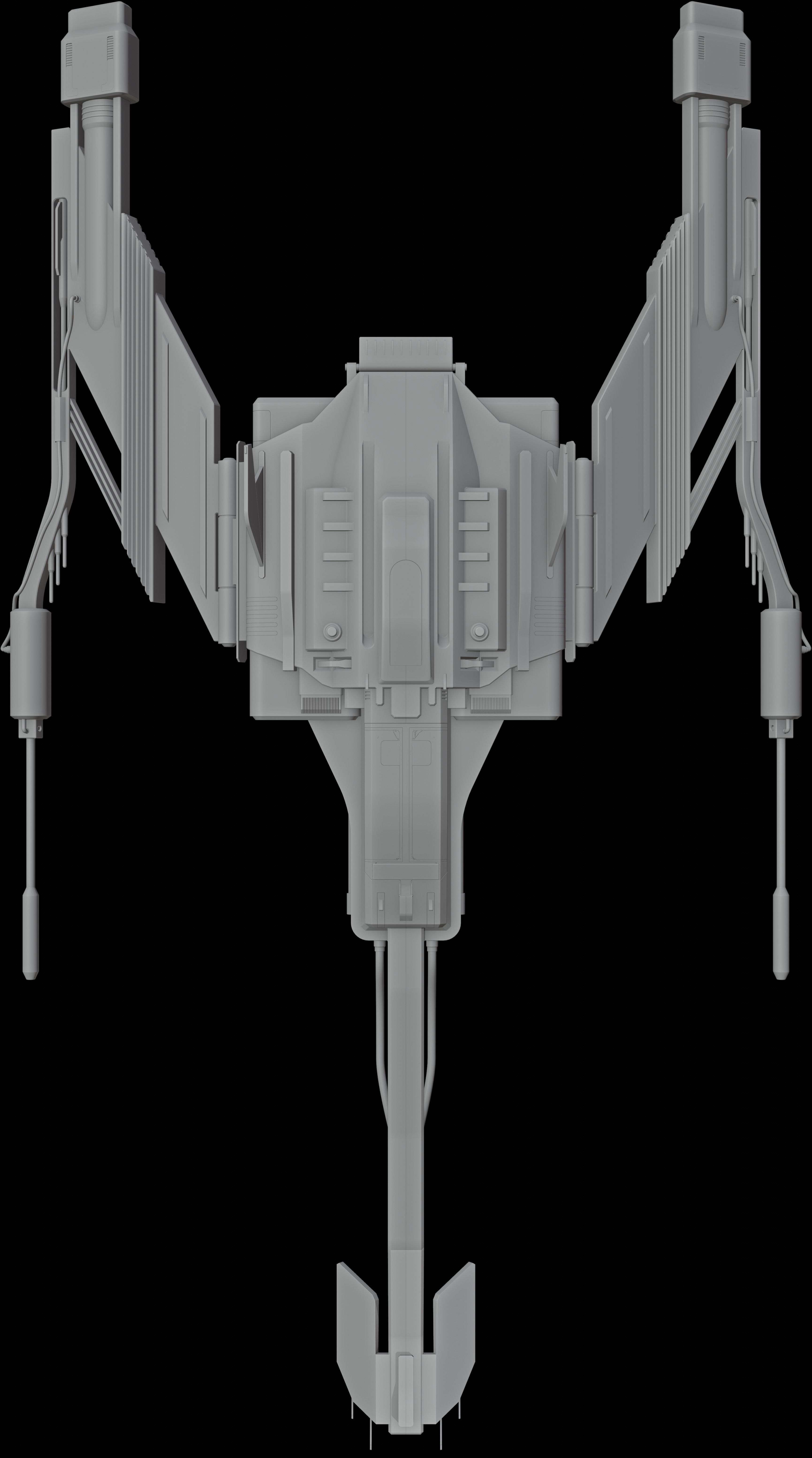 Jet Trident War Spaceship 3D model | CGTrader