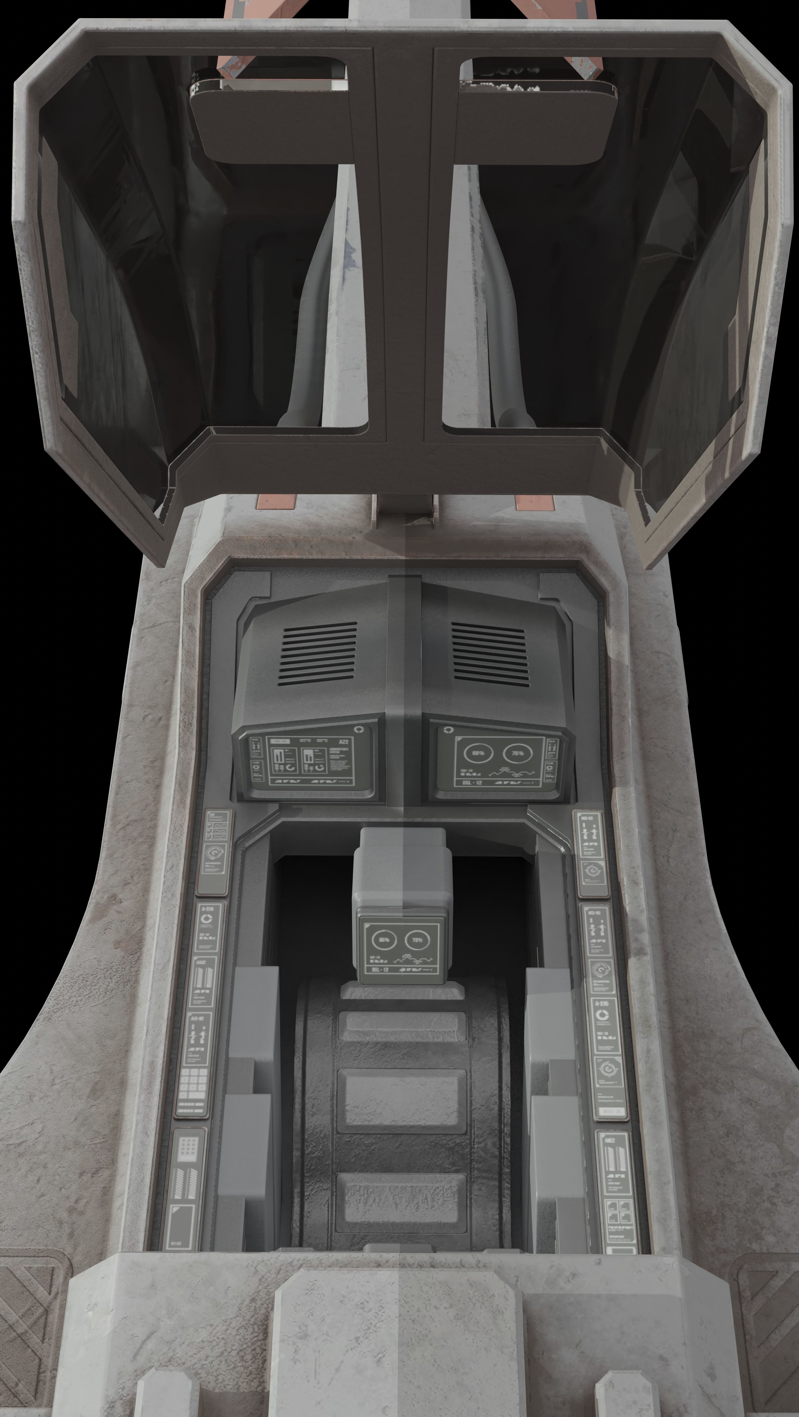 Jet Trident War Spaceship 3D model | CGTrader