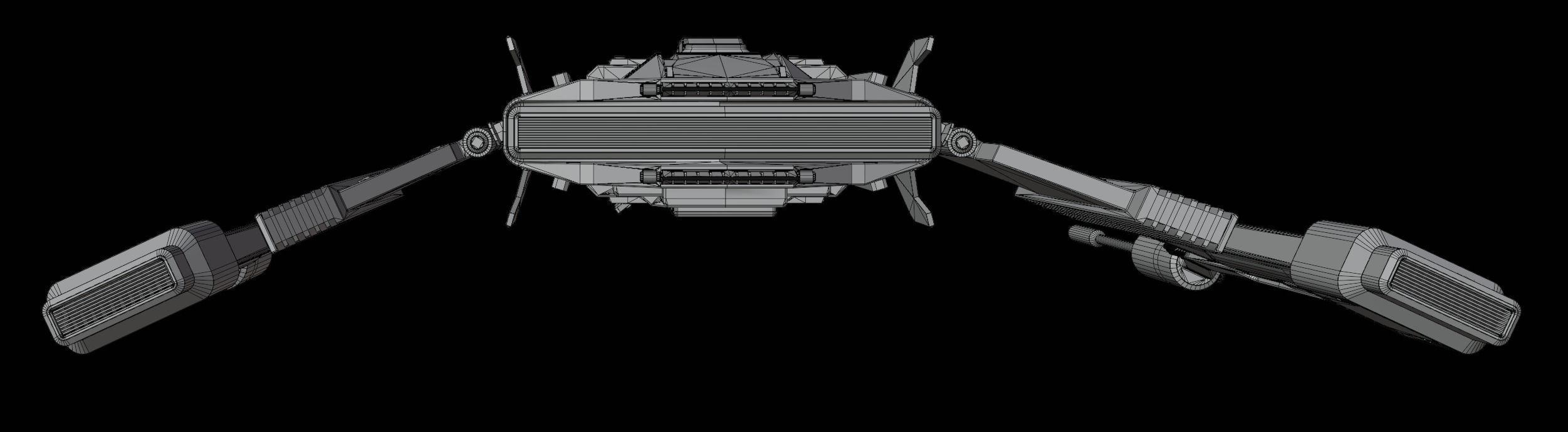 Jet Trident War Spaceship 3D model | CGTrader