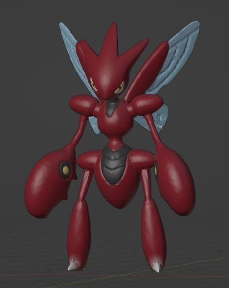Scizor 3D model 3D printable | CGTrader