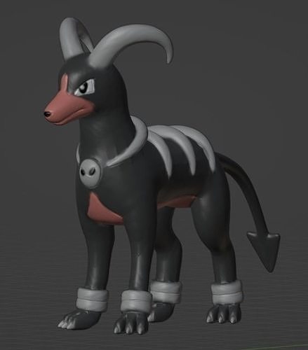 Houndoom 3D model 3D printable | CGTrader