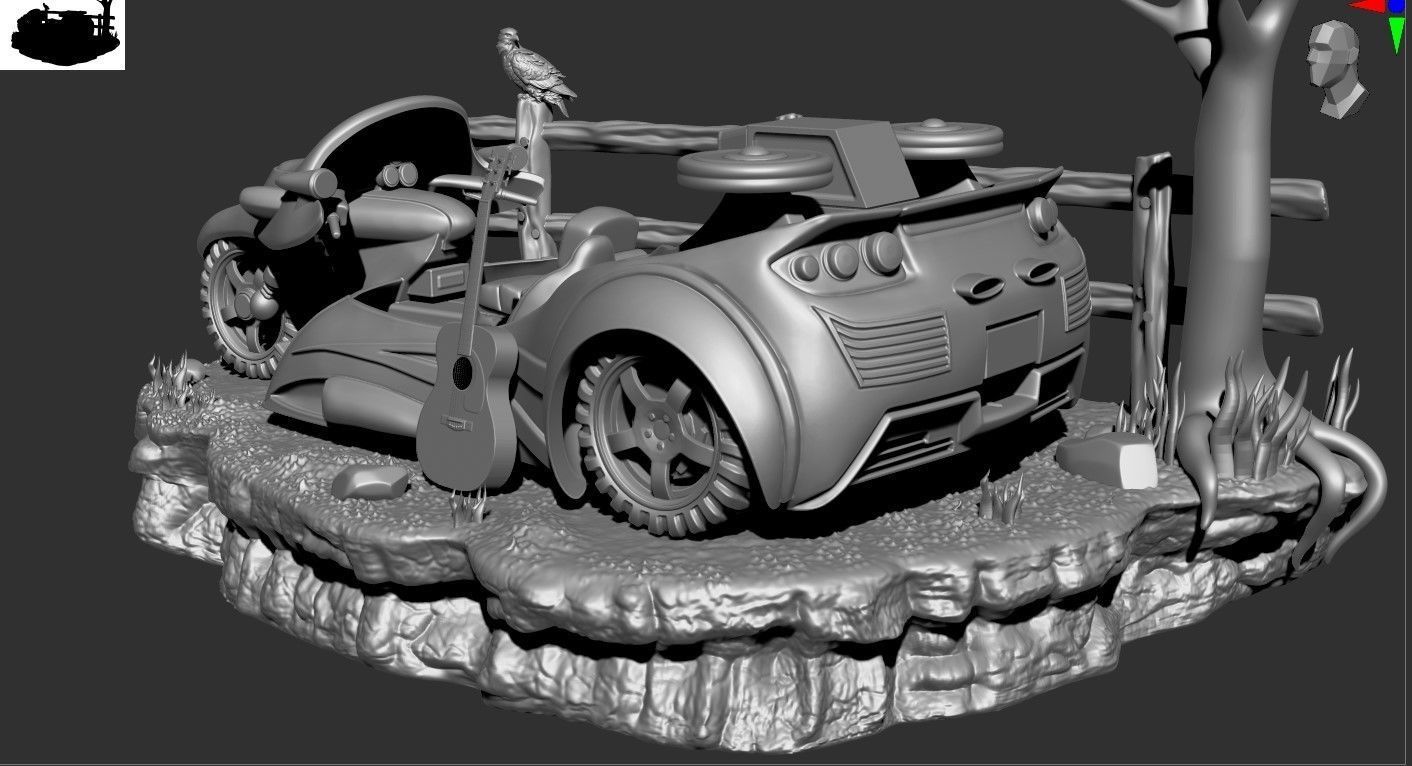 GROUND BASE - GRENDIZER 3D model 3D printable | CGTrader