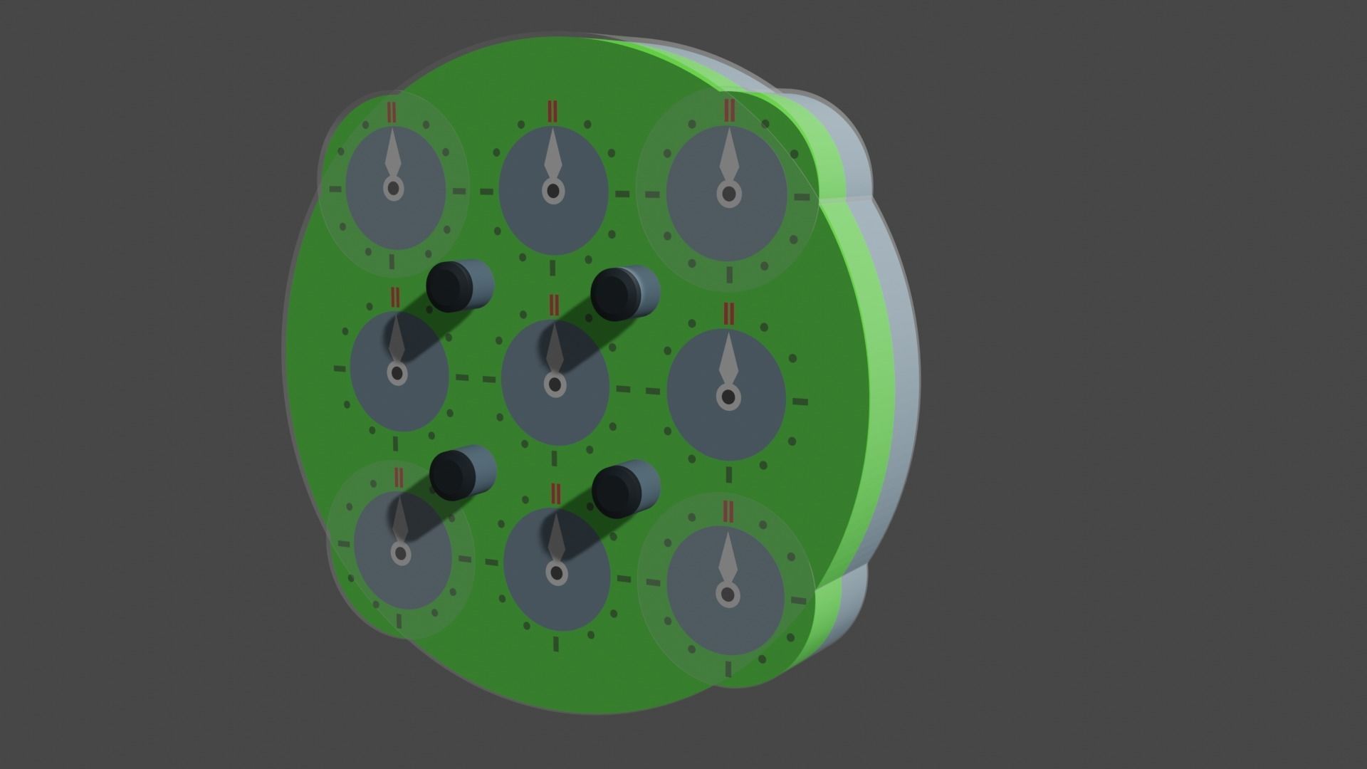 Design Your Own Rubiks Clock In Blender free 3D model | CGTrader