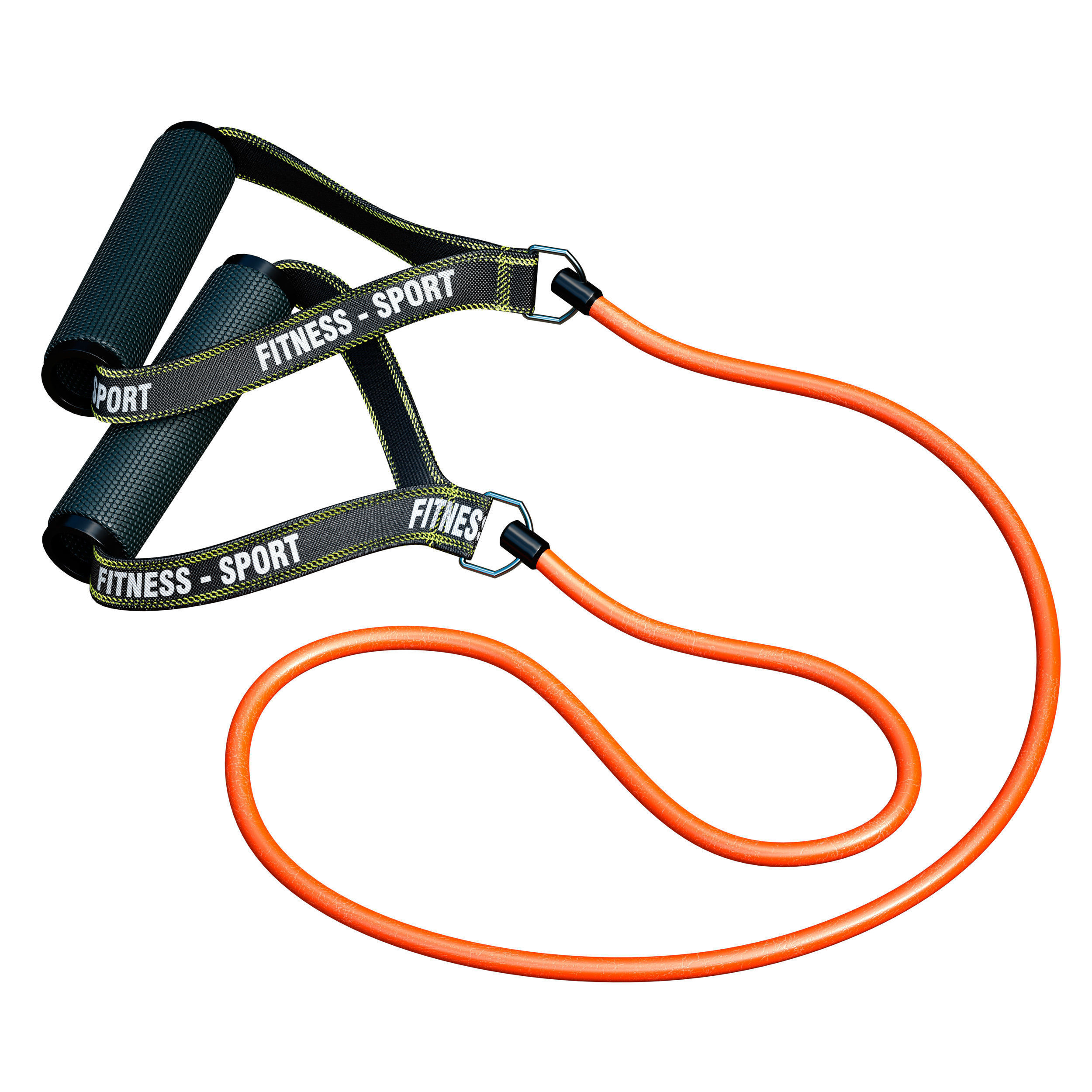 Expander orange and resistance rope 3D model | CGTrader