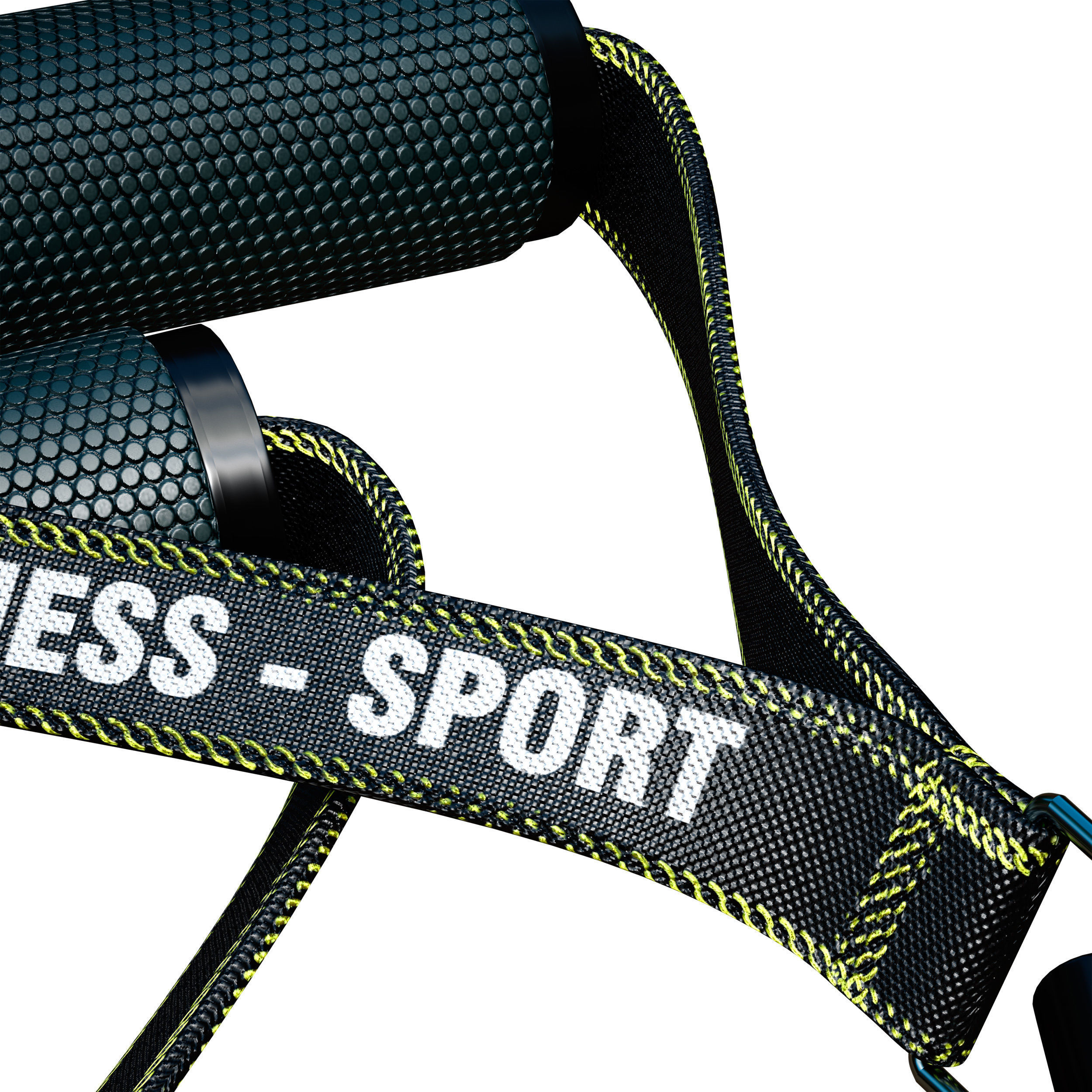 Expander orange and resistance rope 3D model | CGTrader