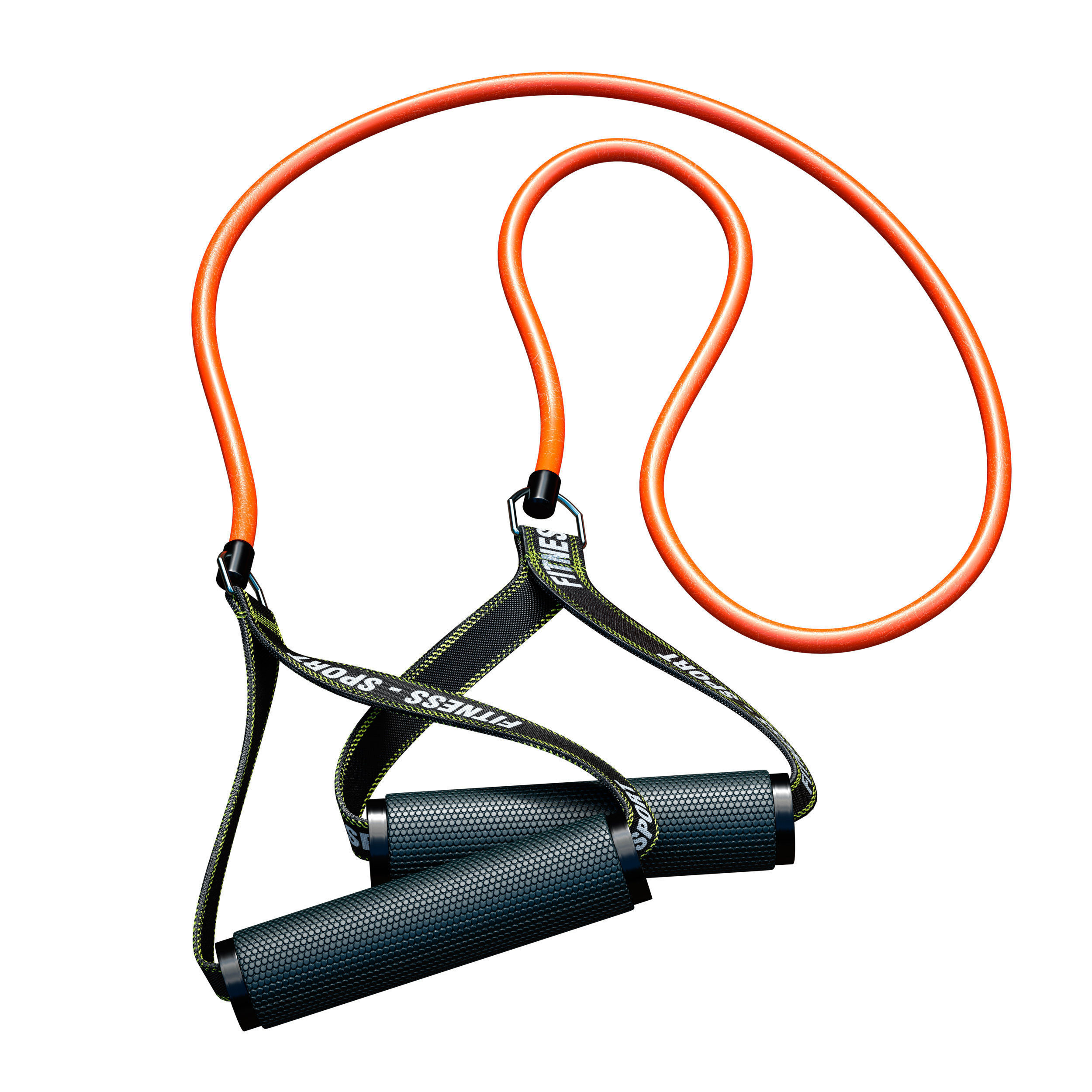 Expander orange and resistance rope 3D model | CGTrader