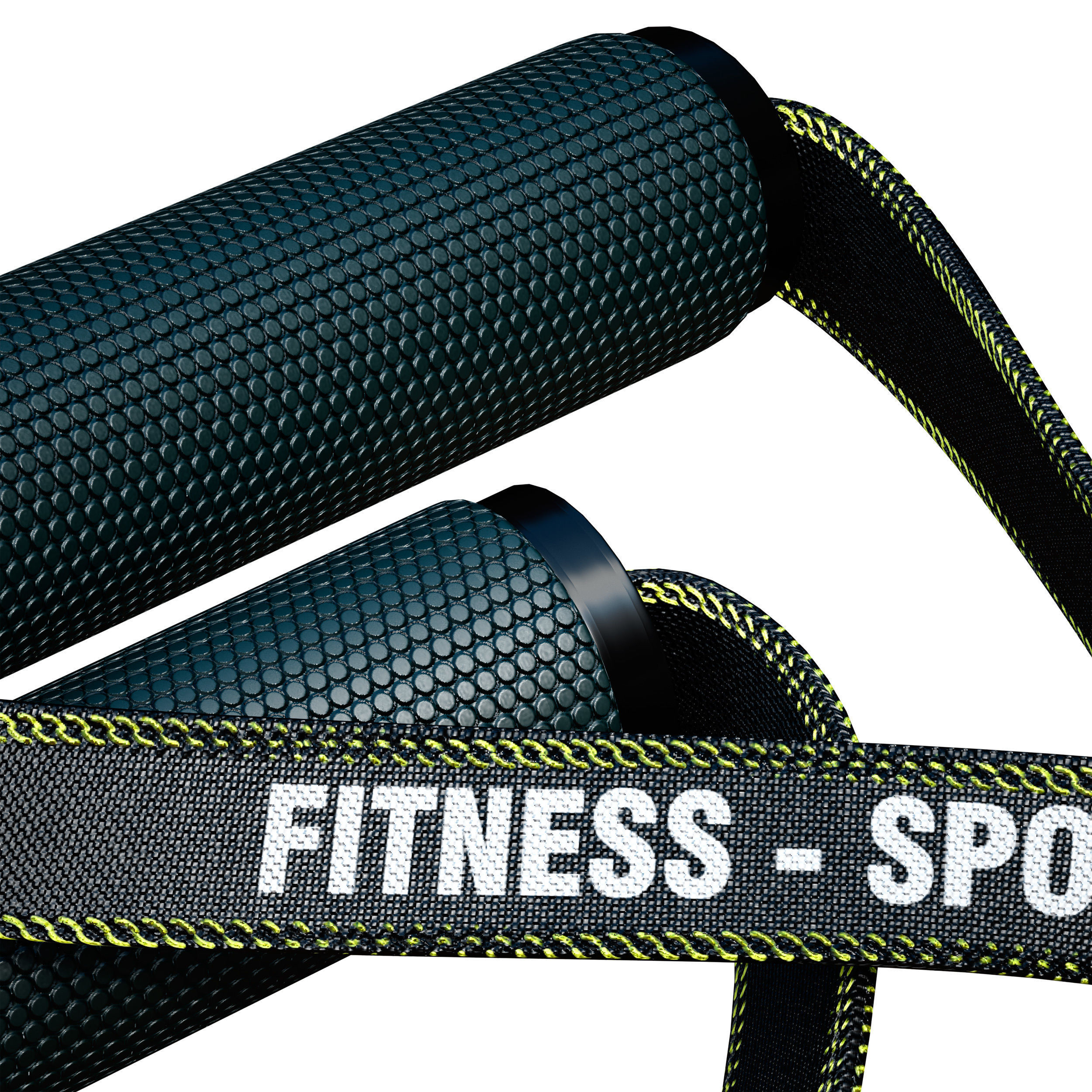 Expander orange and resistance rope 3D model | CGTrader