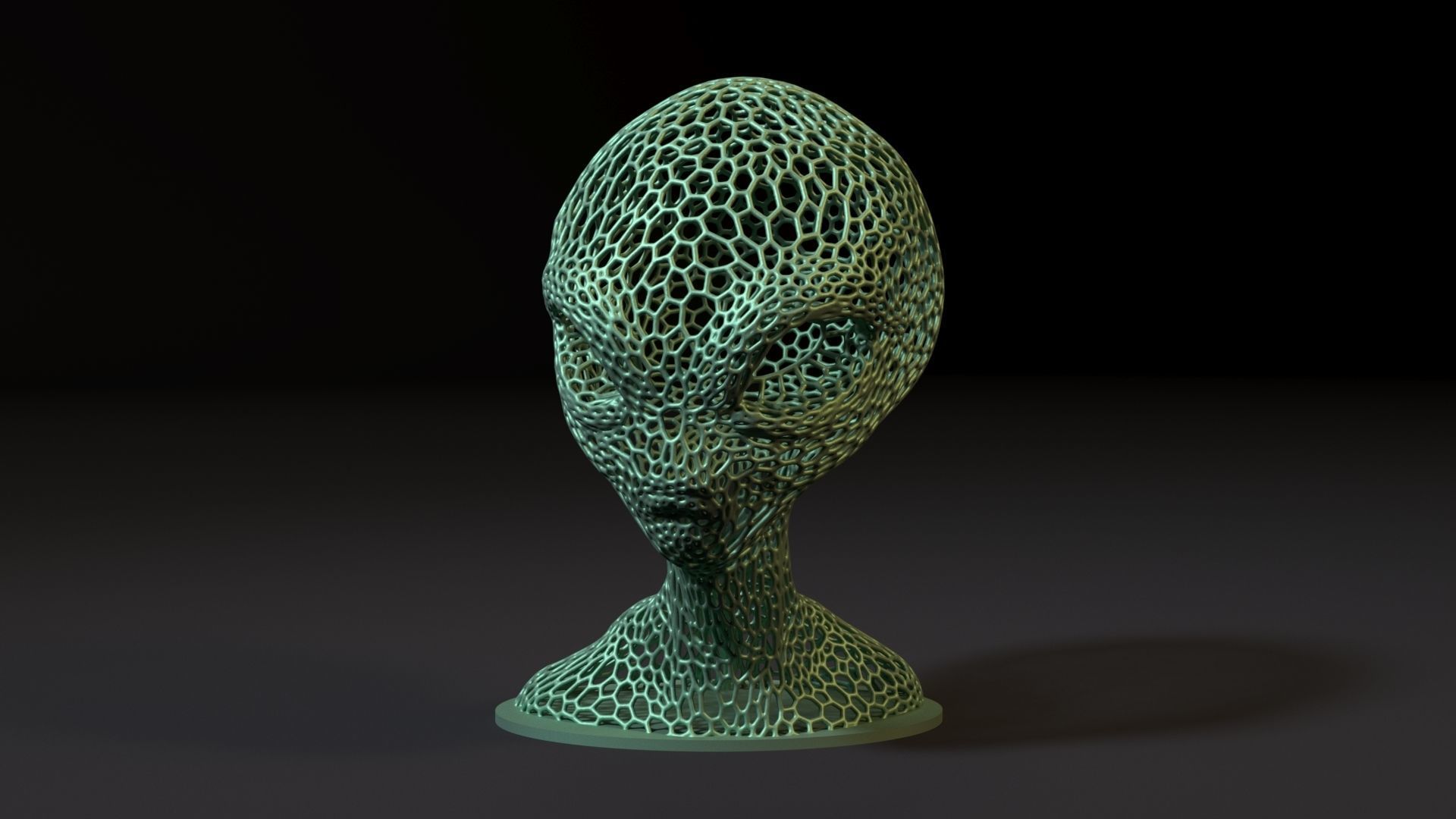 Alien Bust 3D model 3D printable | CGTrader
