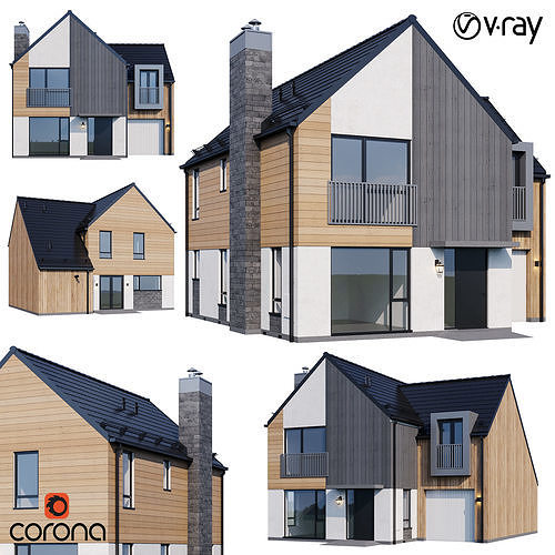 Modern house v31 3D model | CGTrader