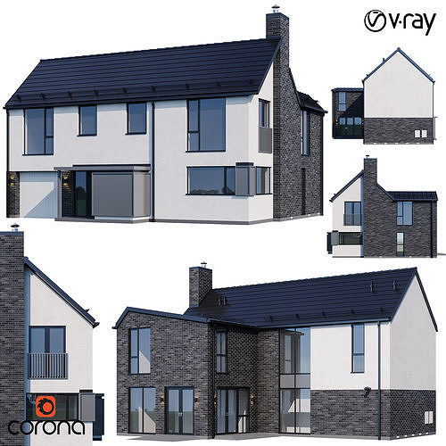 Modern house v33 3D model | CGTrader