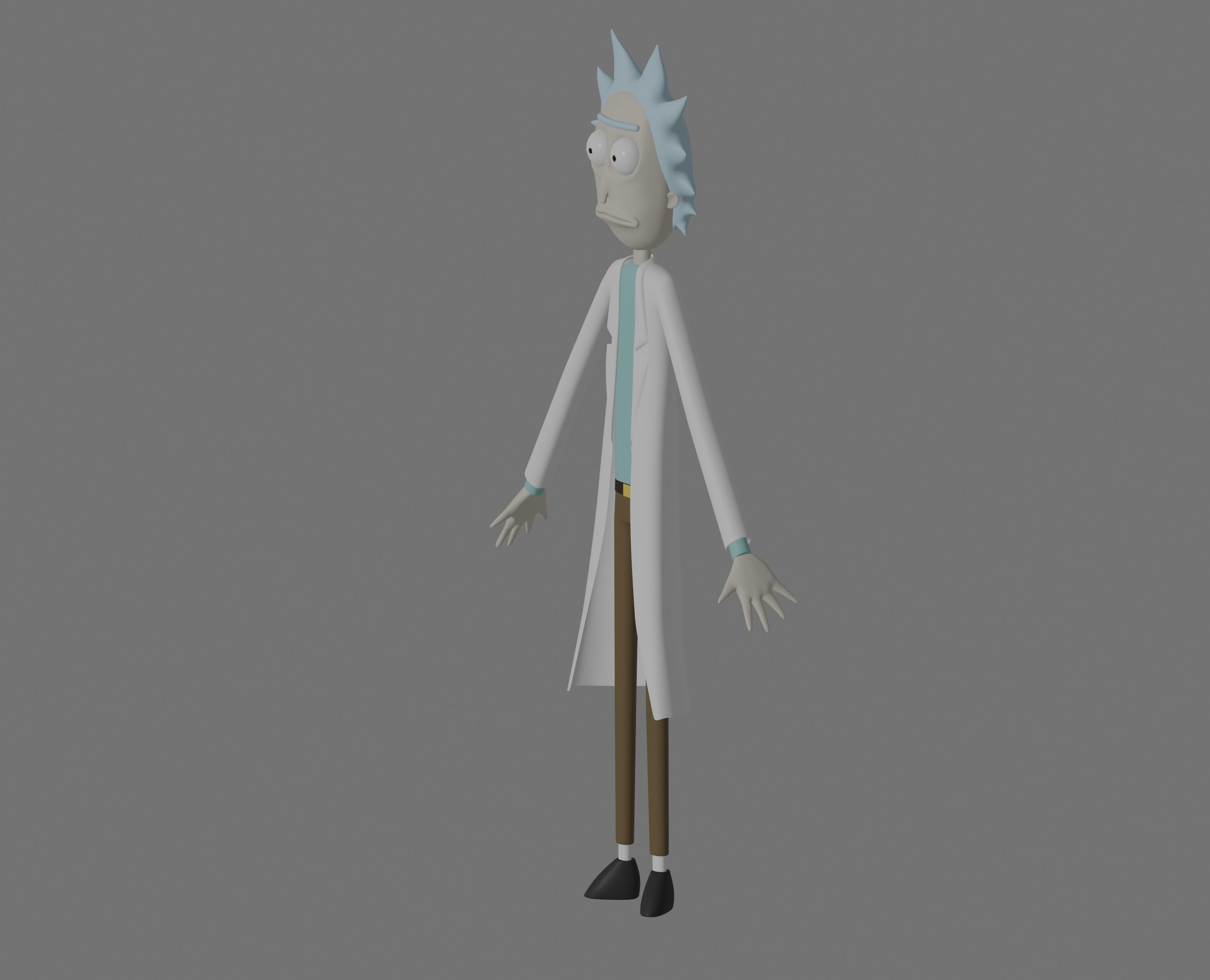 Rick Sanchez 3D model rigged | CGTrader
