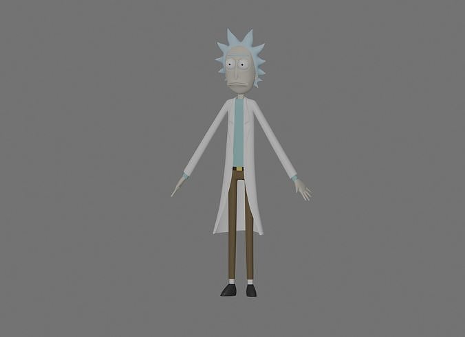 Rick Sanchez 3D model rigged | CGTrader
