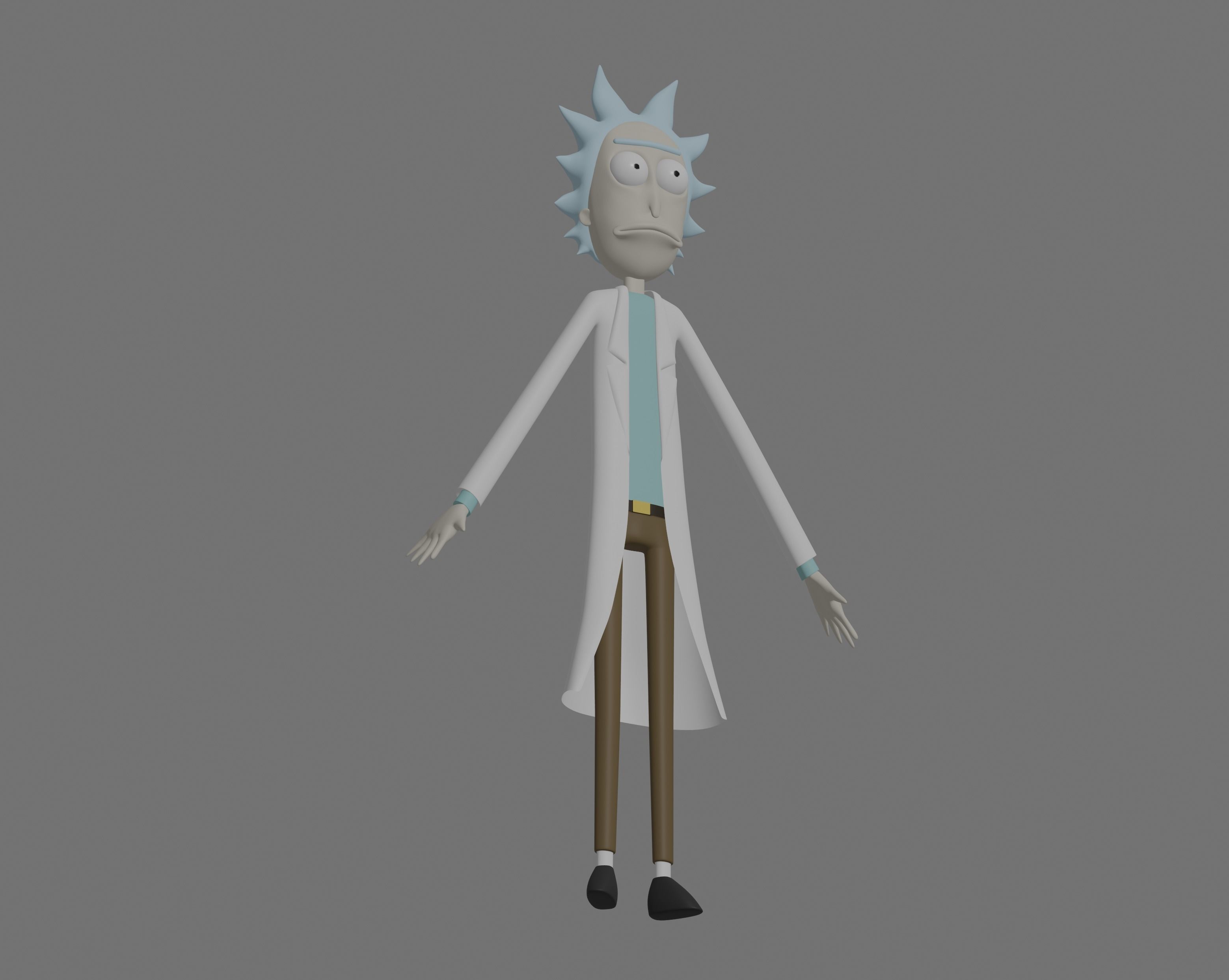Rick Sanchez 3D model rigged | CGTrader