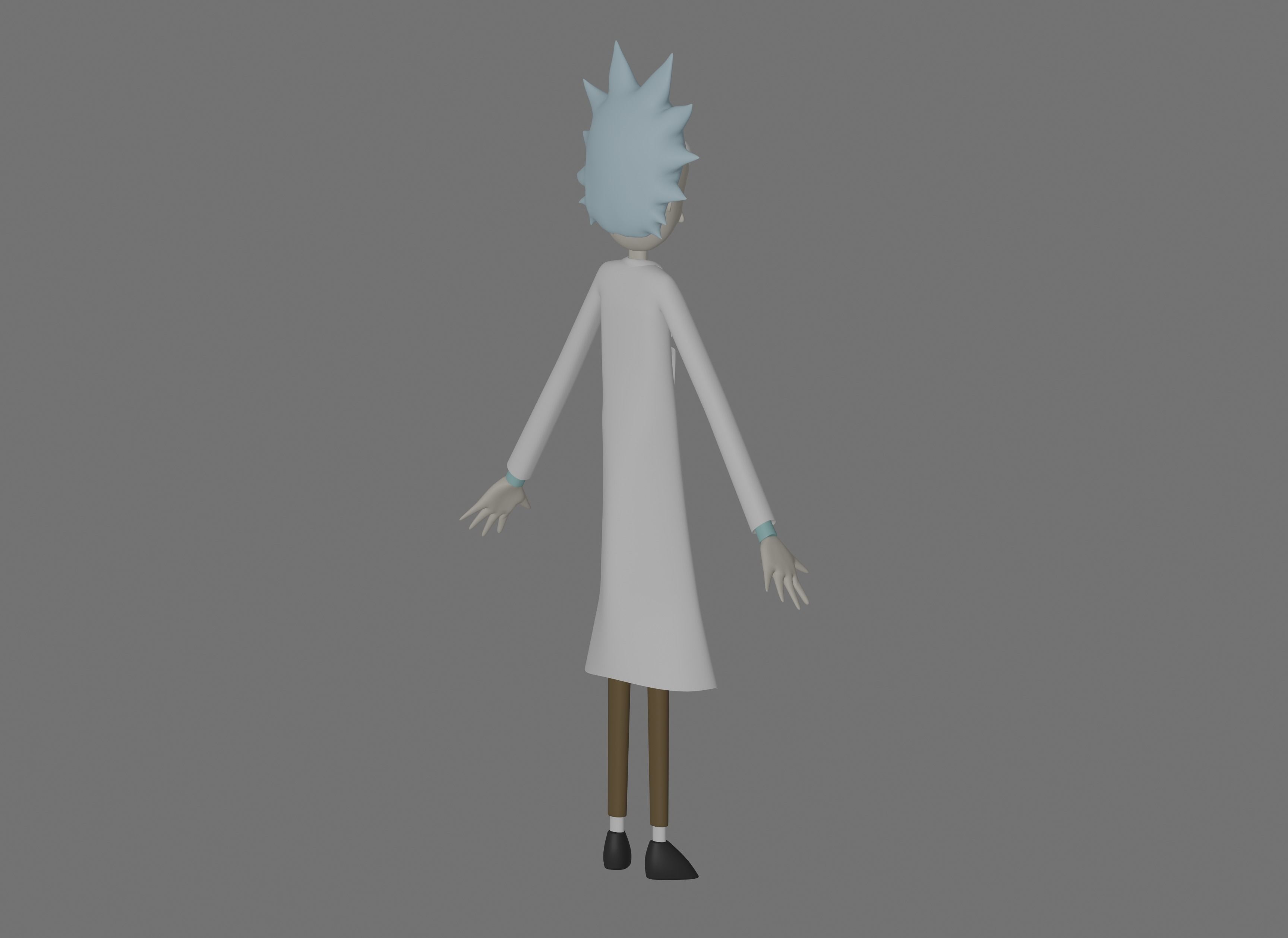 Rick Sanchez 3D model rigged | CGTrader