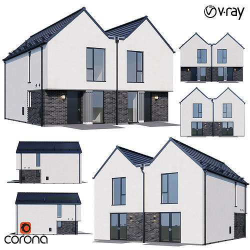 Modern house v42 3D model | CGTrader