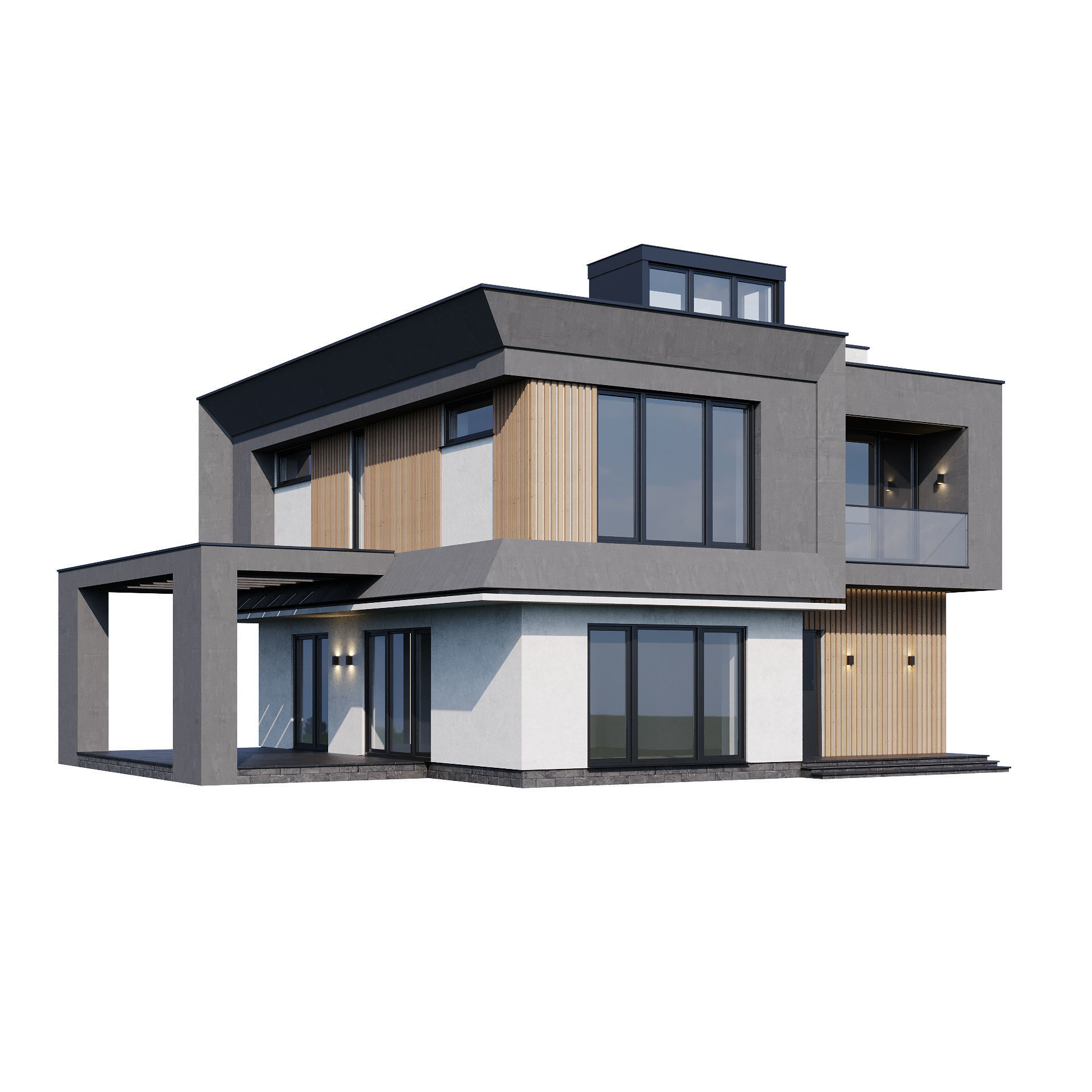Modern house v46 3D model | CGTrader