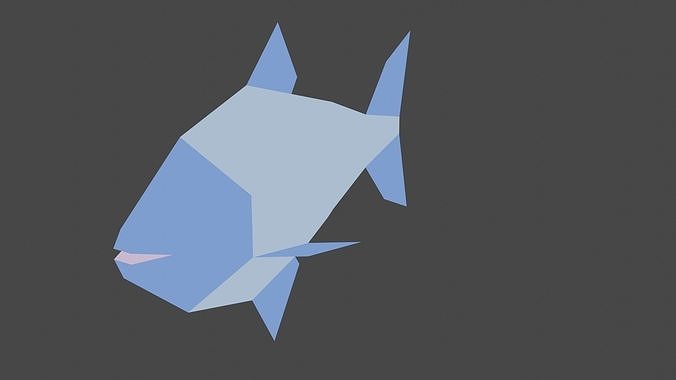 Low-poly Fish polygonal 3D model | CGTrader