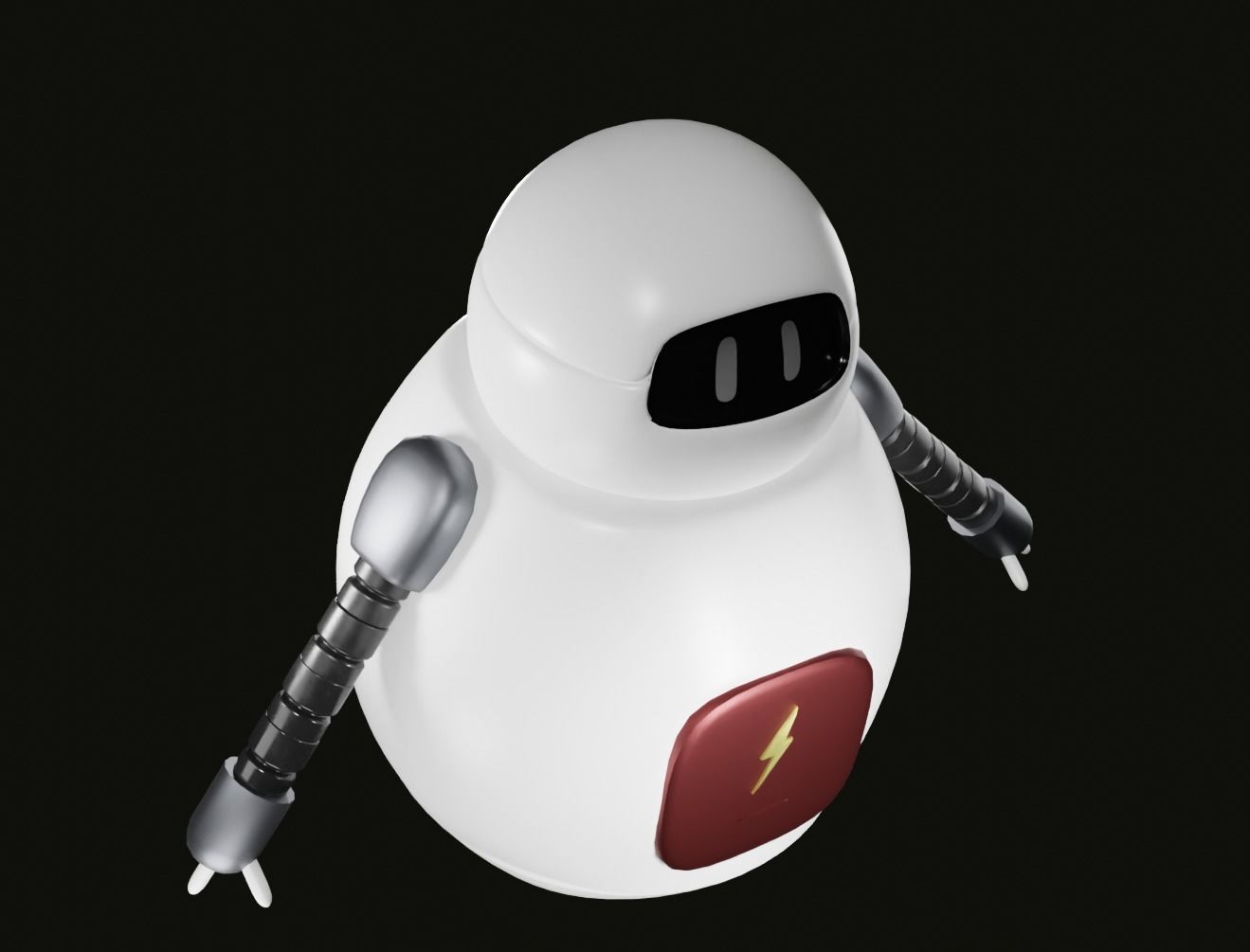 Floating Robot 3D model rigged | CGTrader