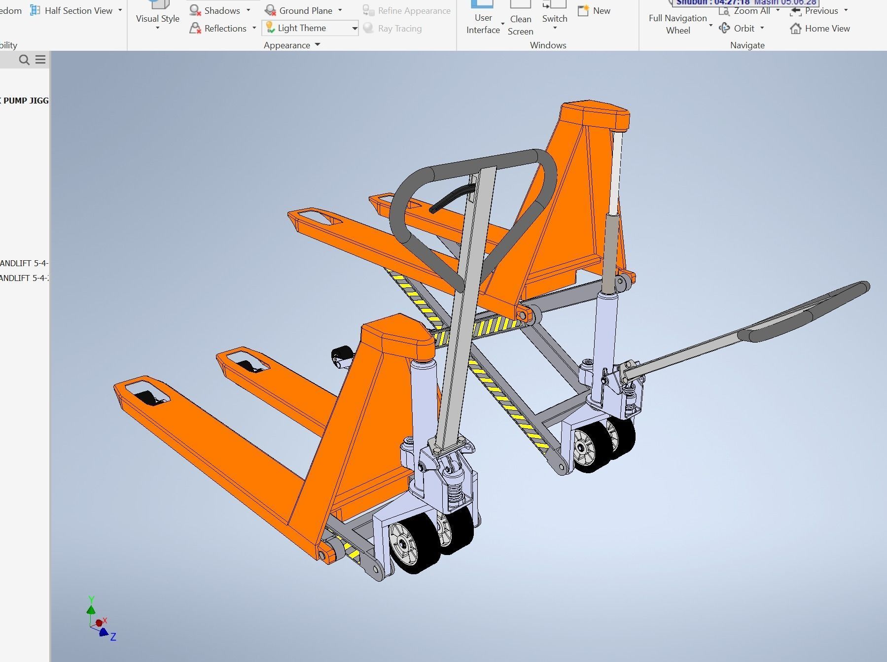 HAND PALLET TRUCK JACK PUMP JIGGER FORKLIFT 3D model | CGTrader