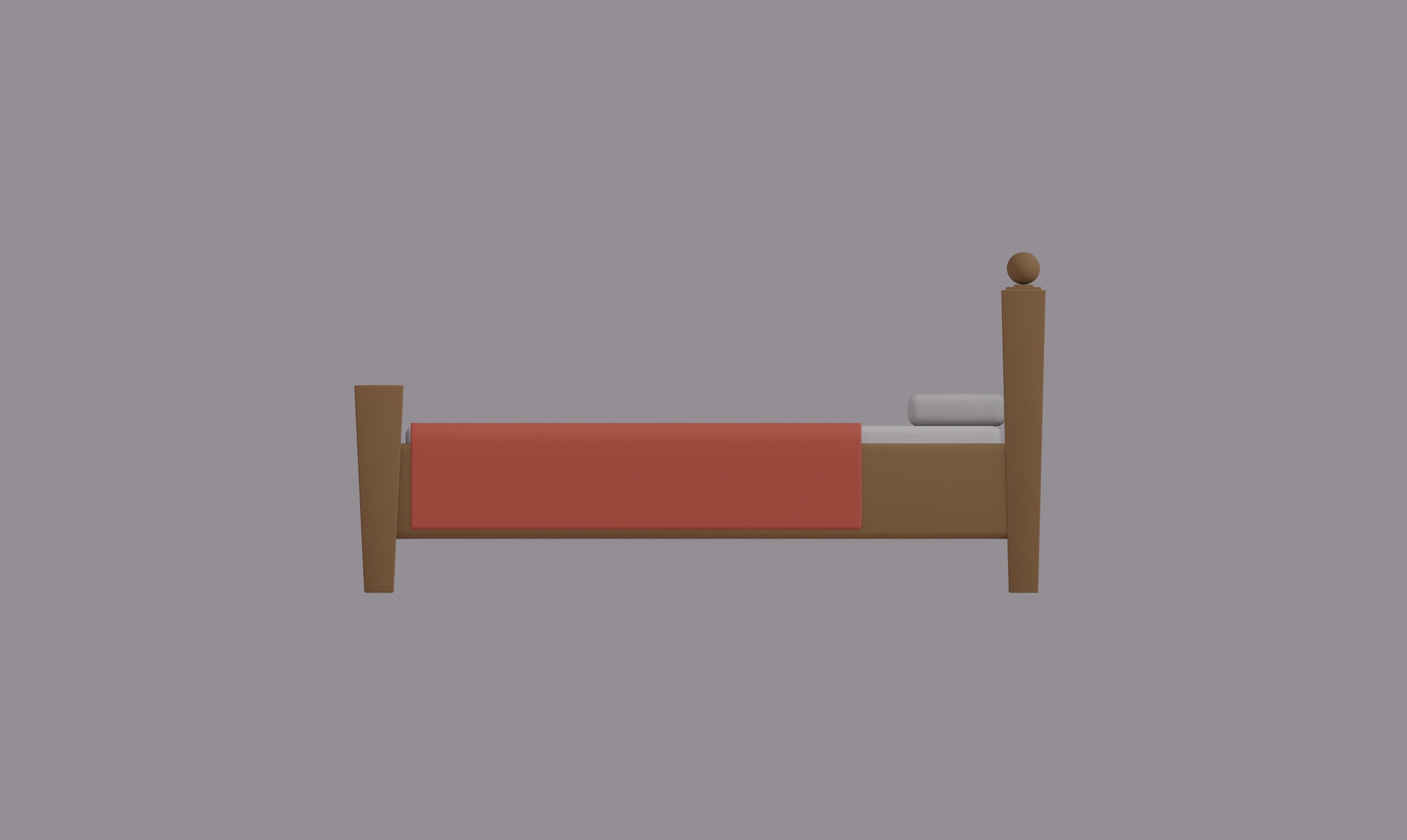 3D model Toon Bed VR / AR / low-poly | CGTrader