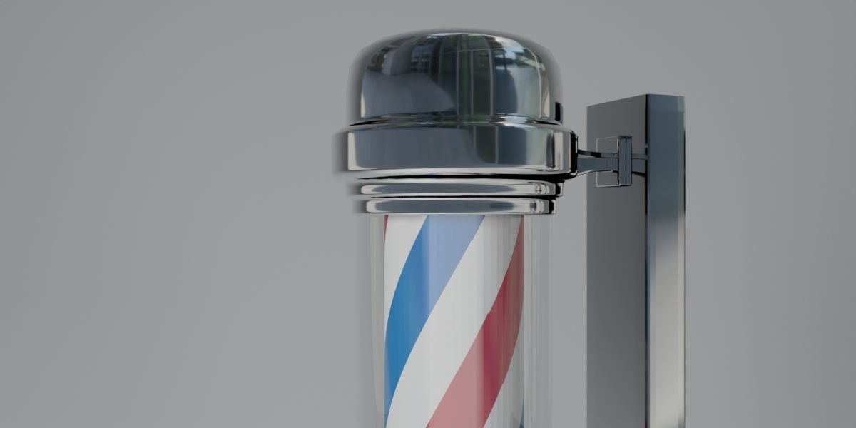 Barber Pole 3D model animated | CGTrader