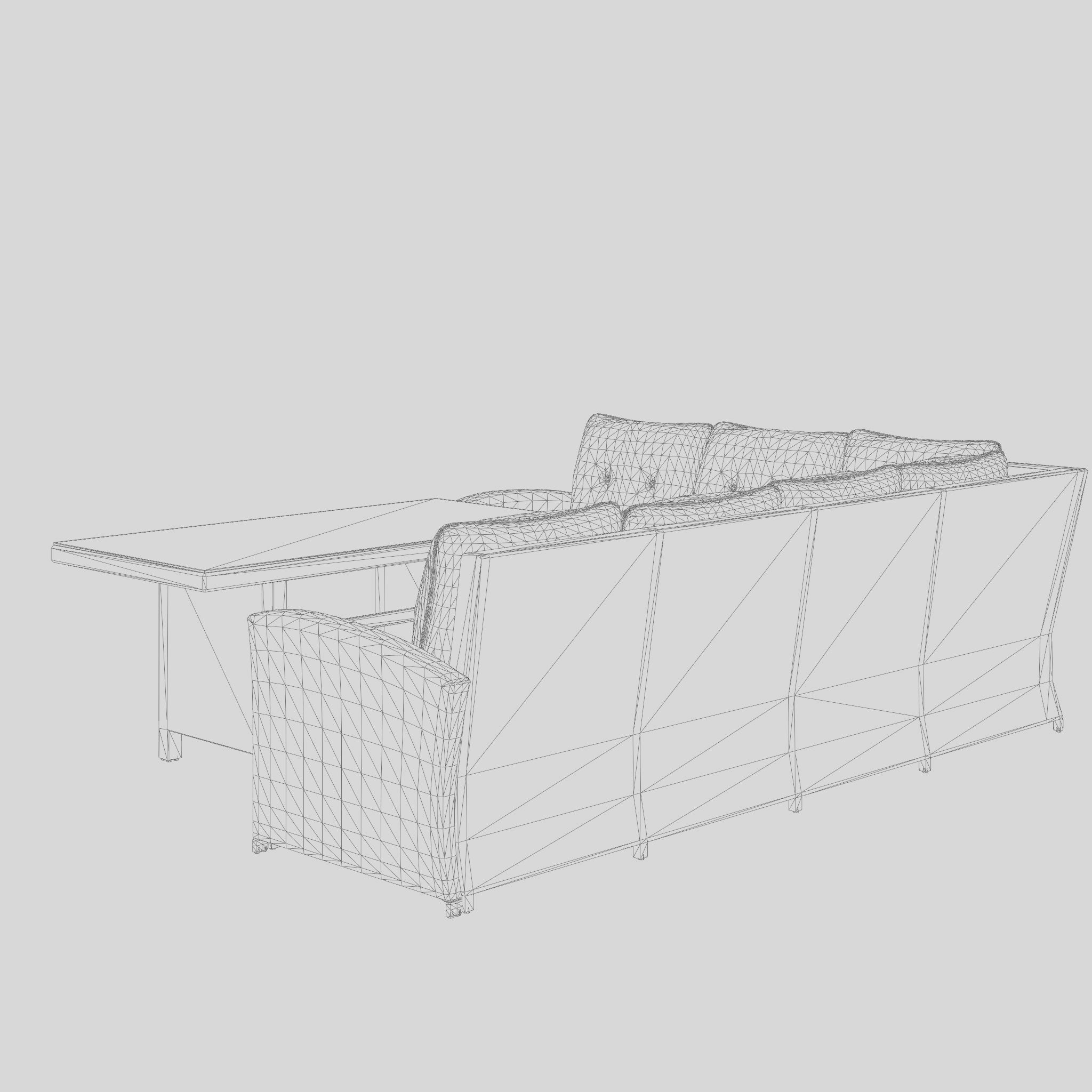 3D model Paloma Corner Set 3D Model VR / AR / low-poly | CGTrader
