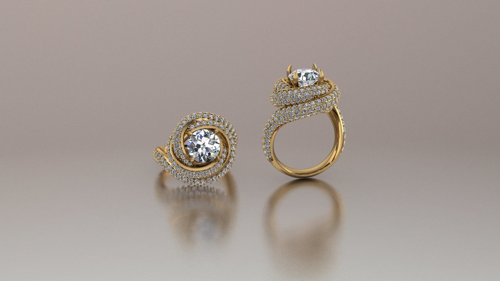 TRINITY RUBAN SOLITAIRE RING 3D model 3D printable | CGTrader